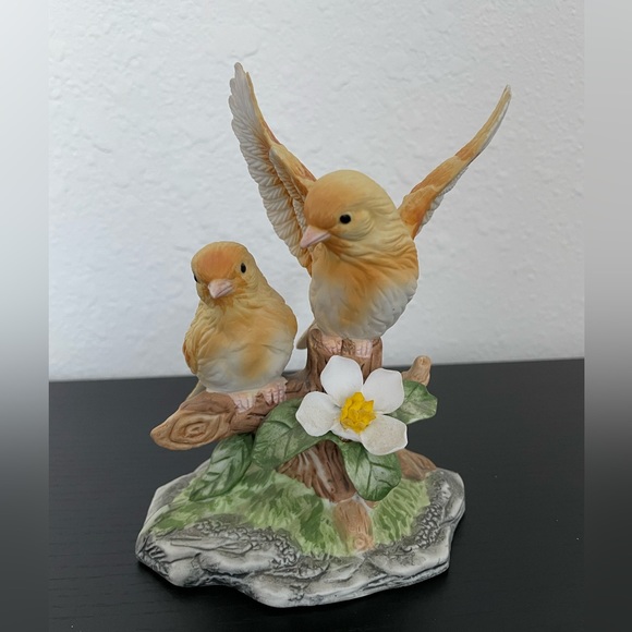 Vintage | Art | Vintage Yellow Birds Porcelain Figurine | Poshmark